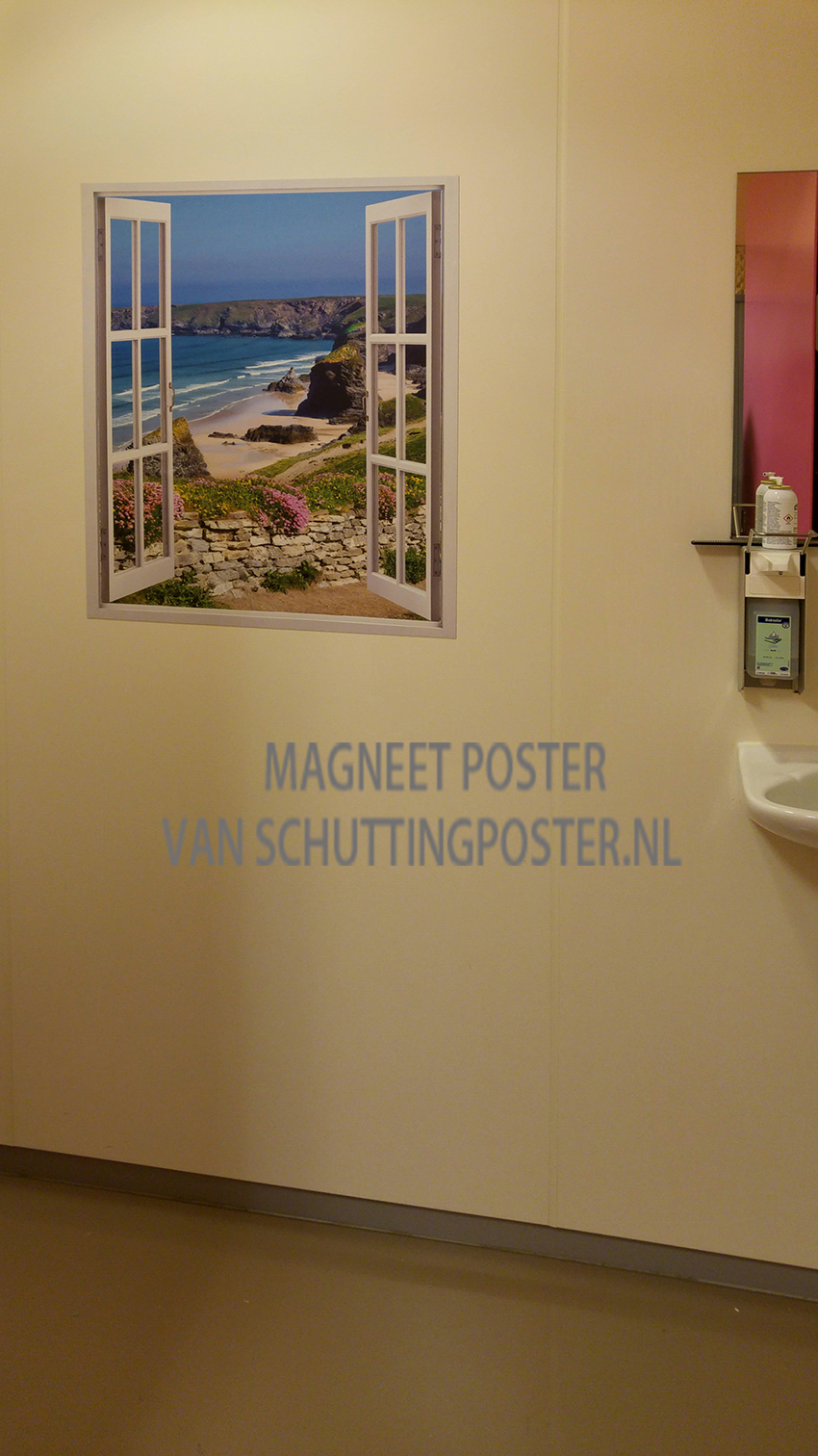 Magnetische doorkijk voor binnen - Schuttingposter